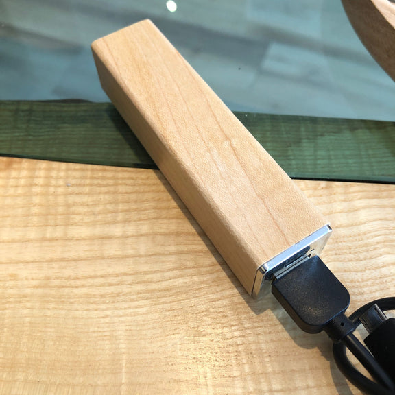 Maple Wood Power Bank – Scorched Earth